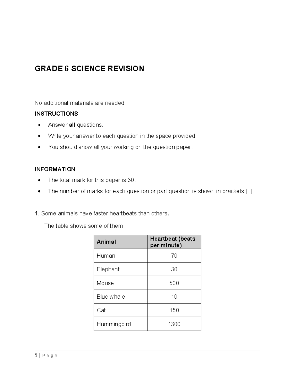SCIENCE SEMESTER FOR BEGINNERS PART 1 - GRADE 6 SCIENCE REVISION No ...