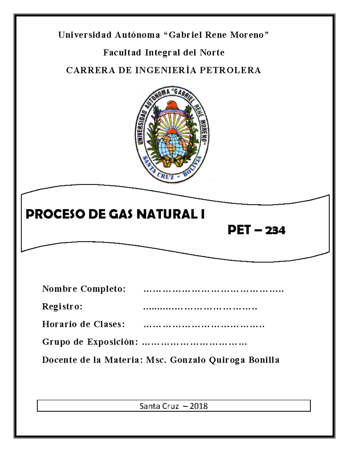 Libro Gas I 2018 PET–234 - Warning: TT: undefined function: 22 Warning: TT: undefined function ...
