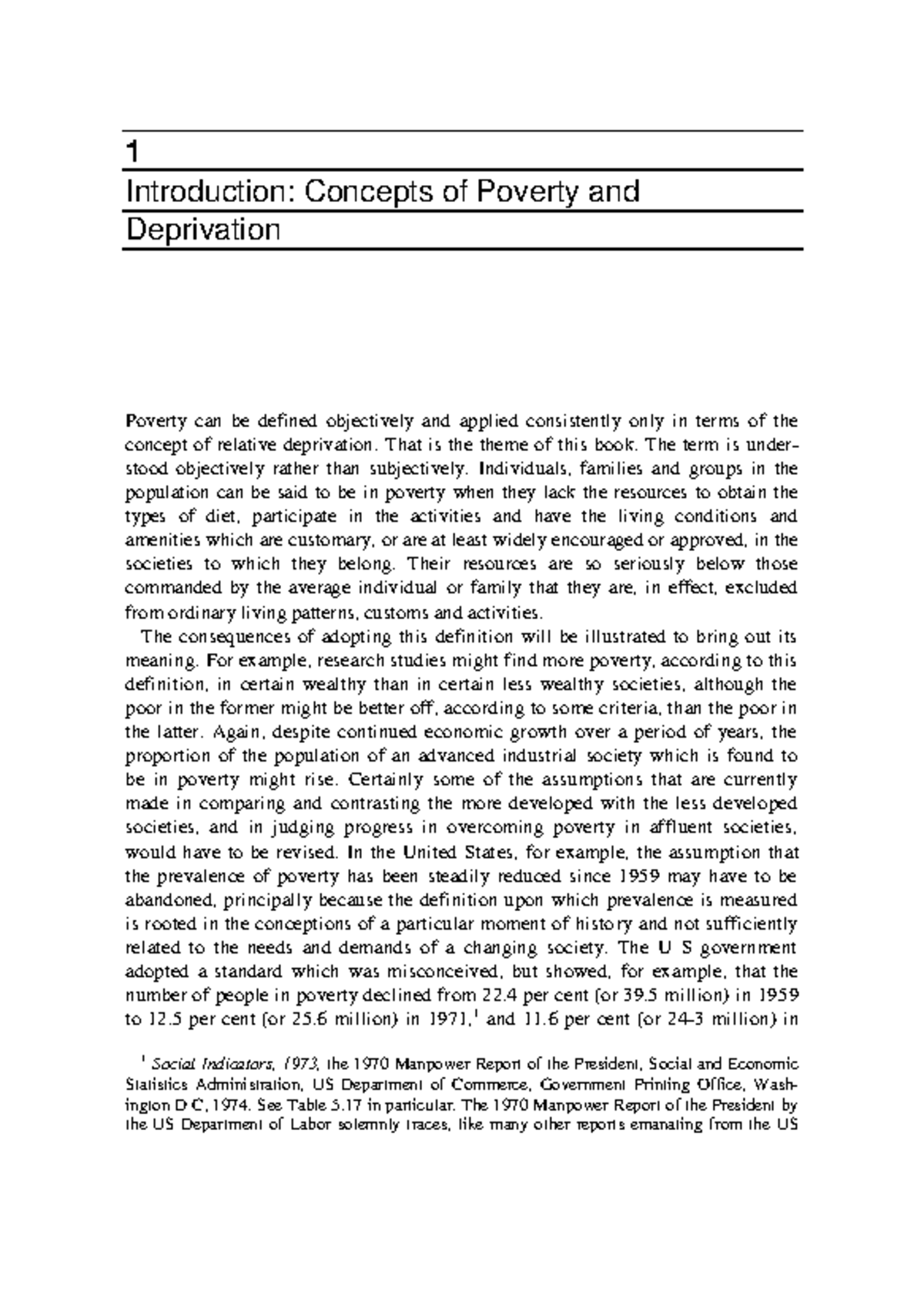 Piuk-chapter 01 - Assignment - 1 Introduction: Concepts of Poverty and ...