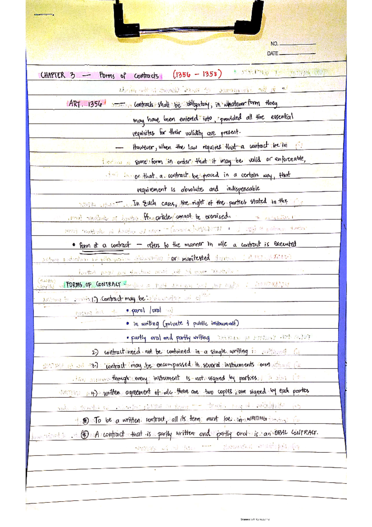 CHAP3 - Obligation and Contract — Title 2: Contracts - Accountancy ...