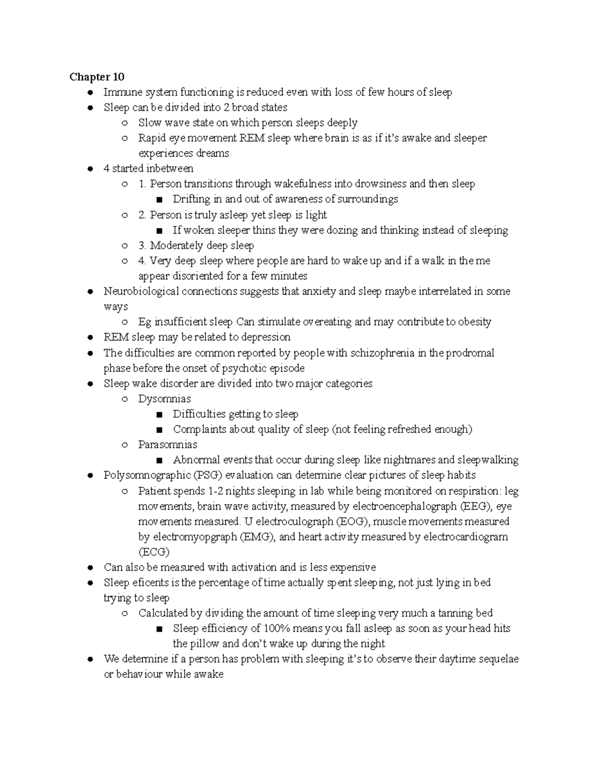 Psych 257 Chapter 10 - very helpful - Chapter 10 Immune system functioning is reduced even with ...