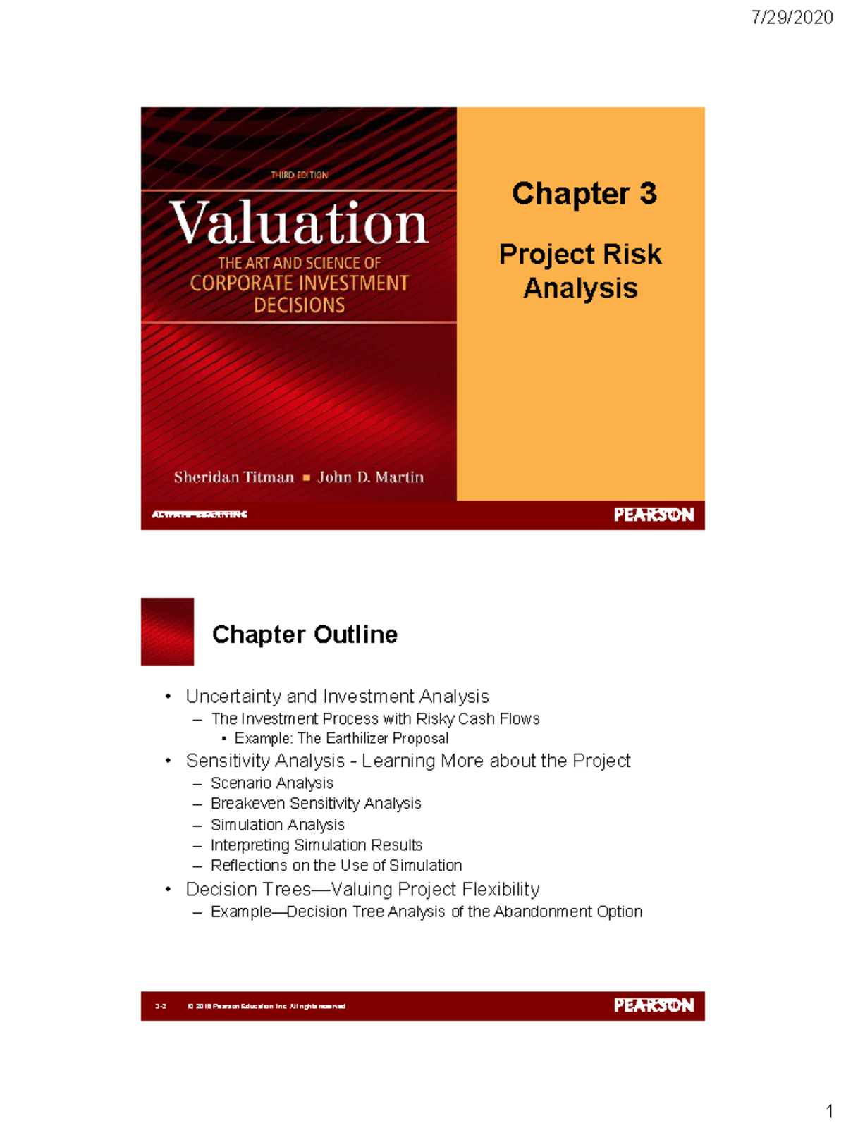 B02031 Chapter 3 Project RISK Analysis 0 - Chapter 3 Project Risk ...