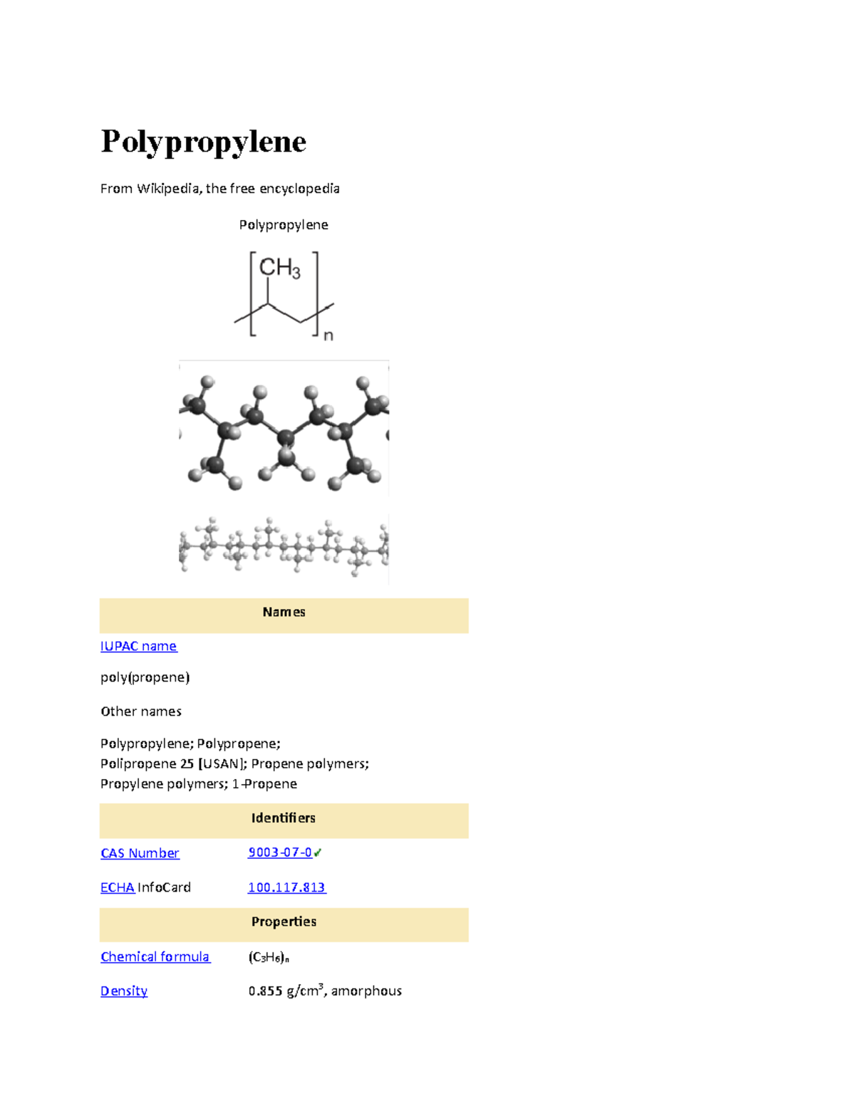 Polipropilena - Polypropylene From Wikipedia, the free encyclopedia ...