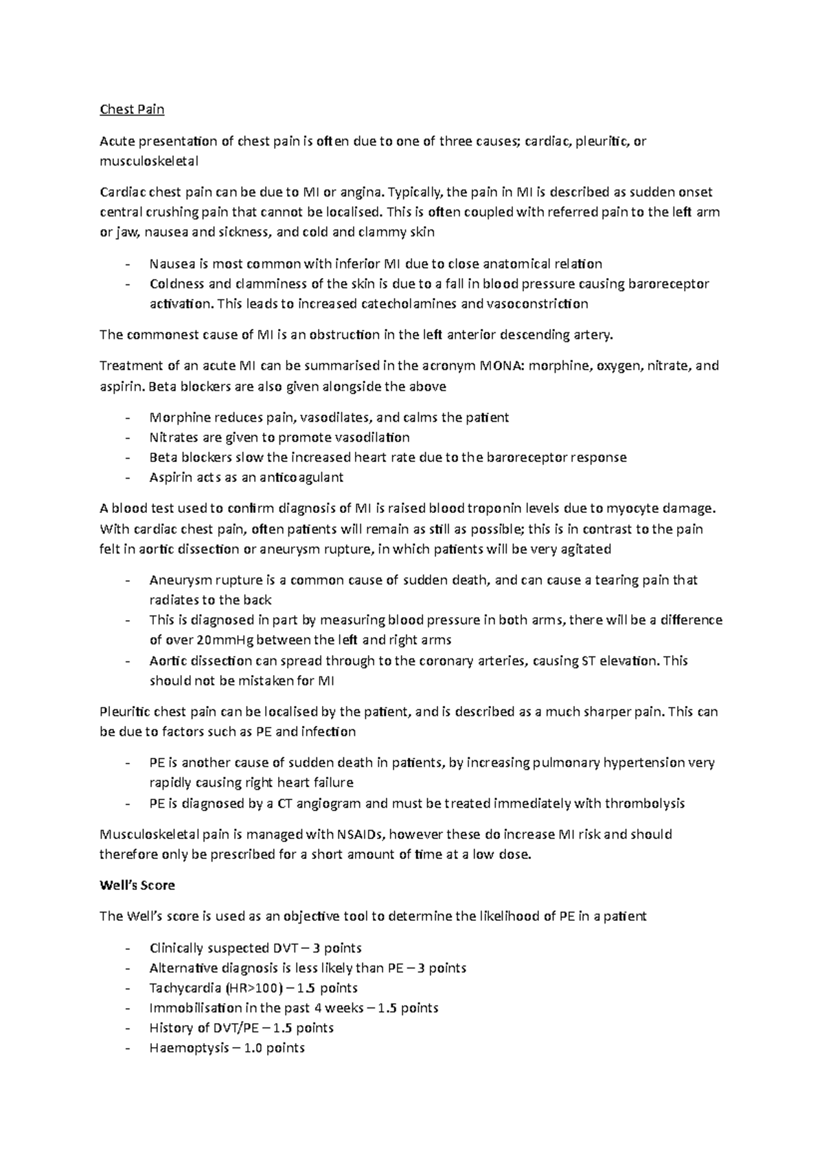 Cardiology - ECG interpretation and examples - Chest Pain Acute ...