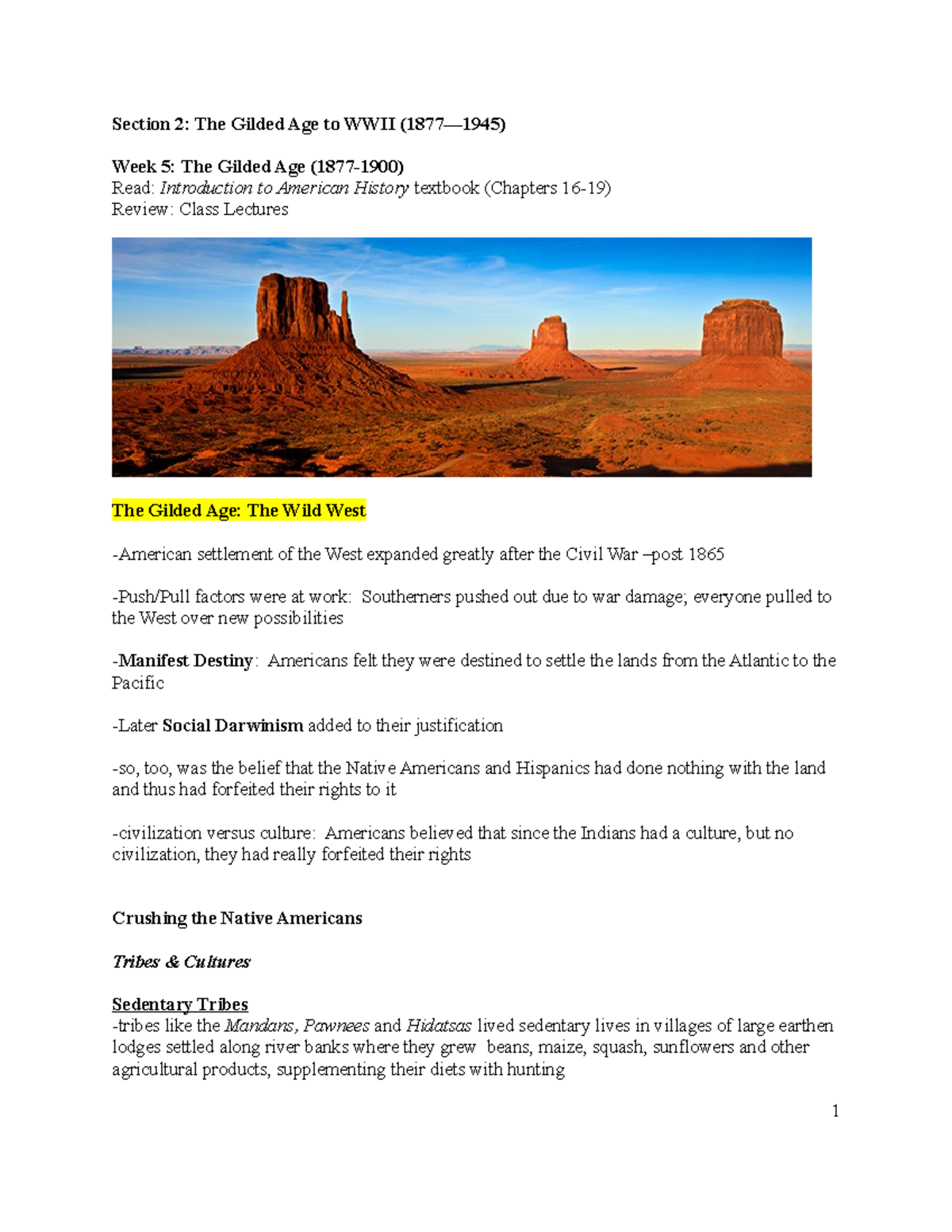 5-The Gilded Age (1877-1900) - Section 2: The Gilded Age to WWII (1877 ...