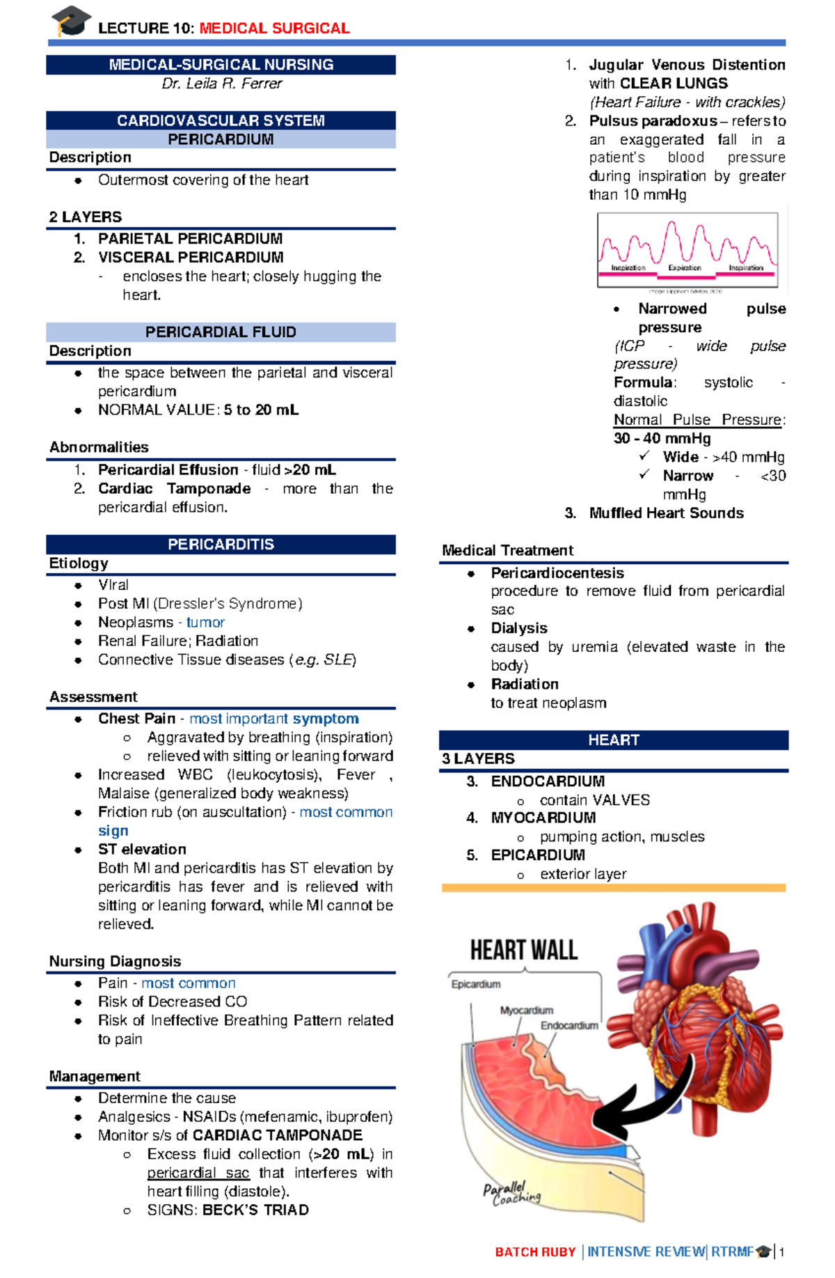 Review Transes - 1 Medical Surgical Nursing - MEDICAL-SURGICAL NURSING ...