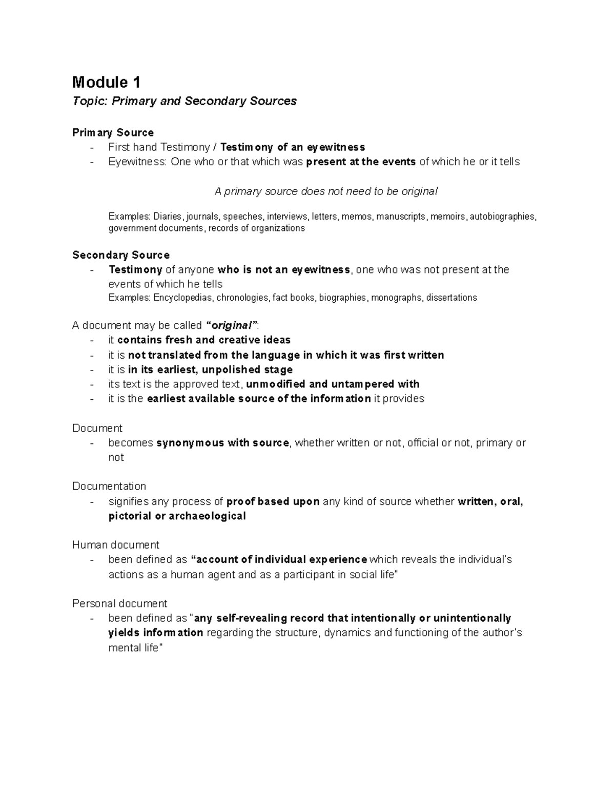 M1 & M2 Readphi Reviewer - Module 1 Topic: Primary and Secondary ...