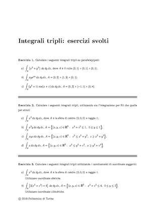 01 Funzioni di piu' variabili Dominio Grafico Insiemi di livello ...