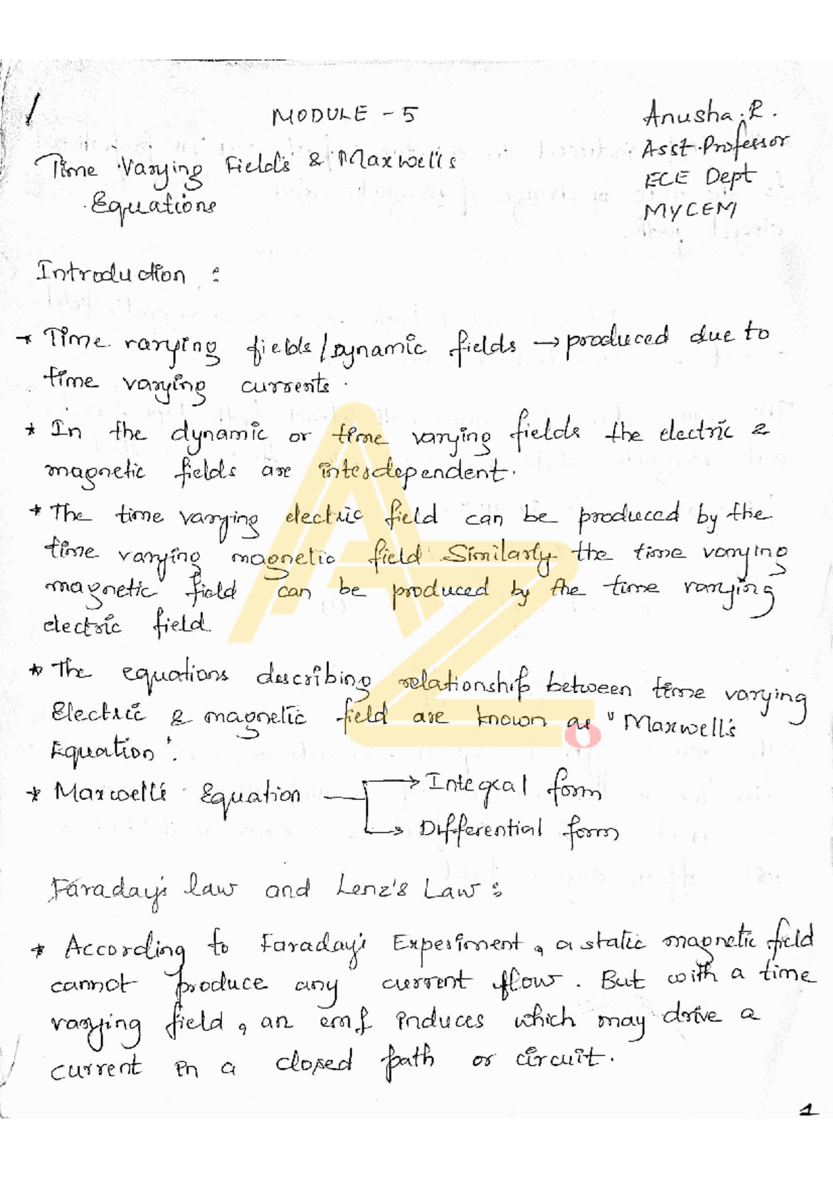 EMW Mod5@Az Documents.in - Bachelor of Engineering - Studocu