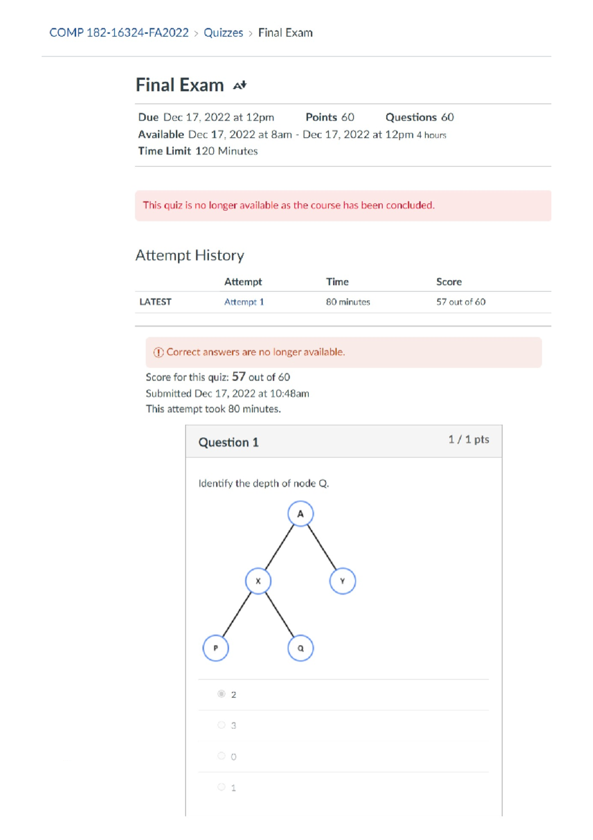 COMP 182 Final - COMP 182/L - Studocu
