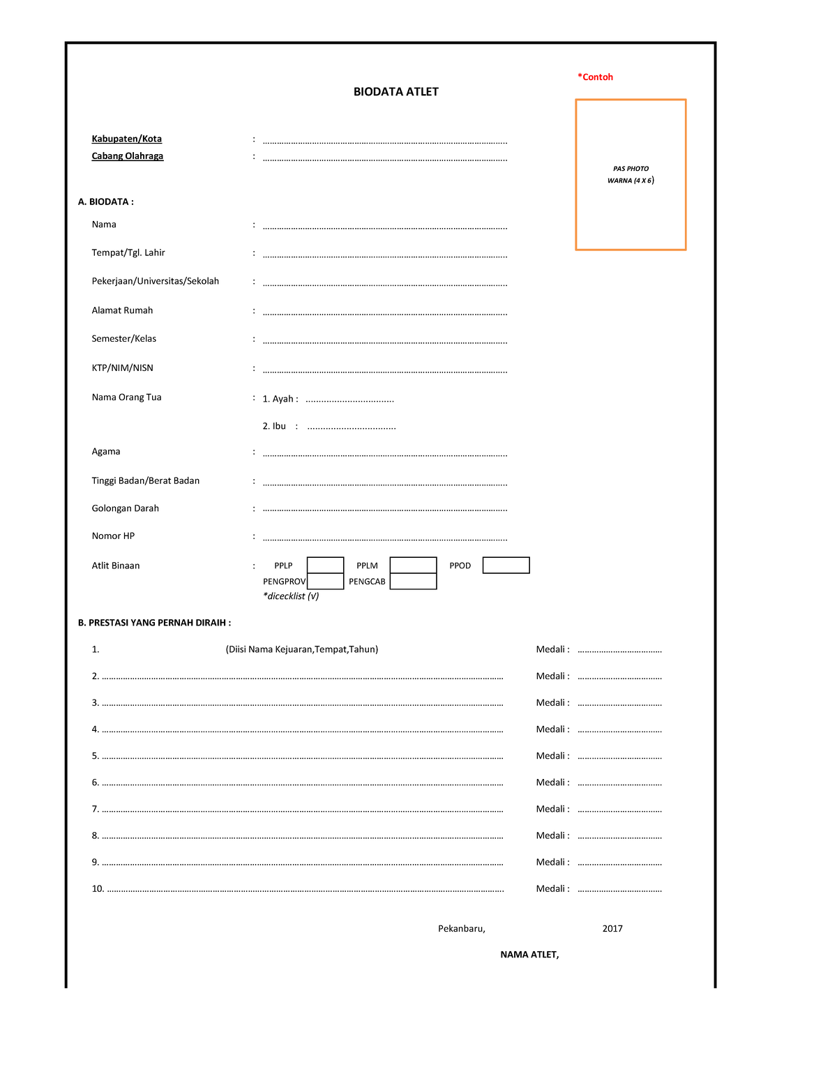 10 - Fajaruagwvbsu - *Contoh Kabupaten/Kota : Cabang Olahraga : A ...