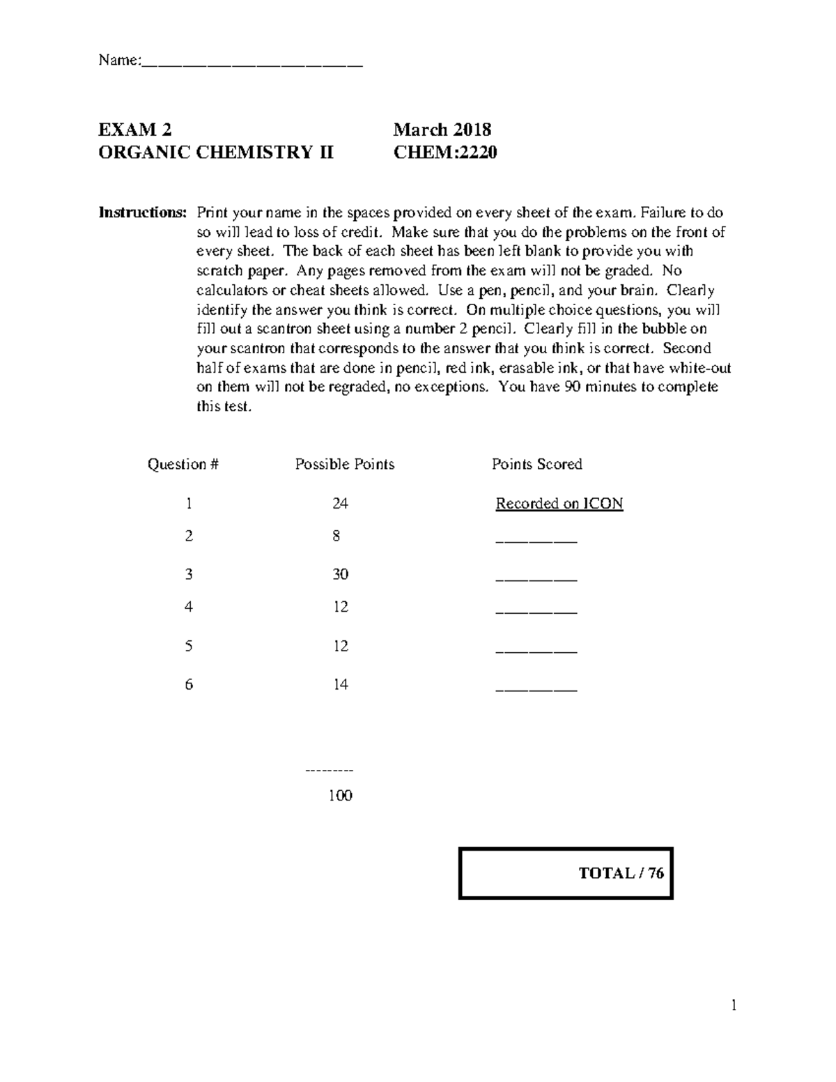Exam 2 S2018 chapter labels - Name:___________________________ EXAM 2 ...