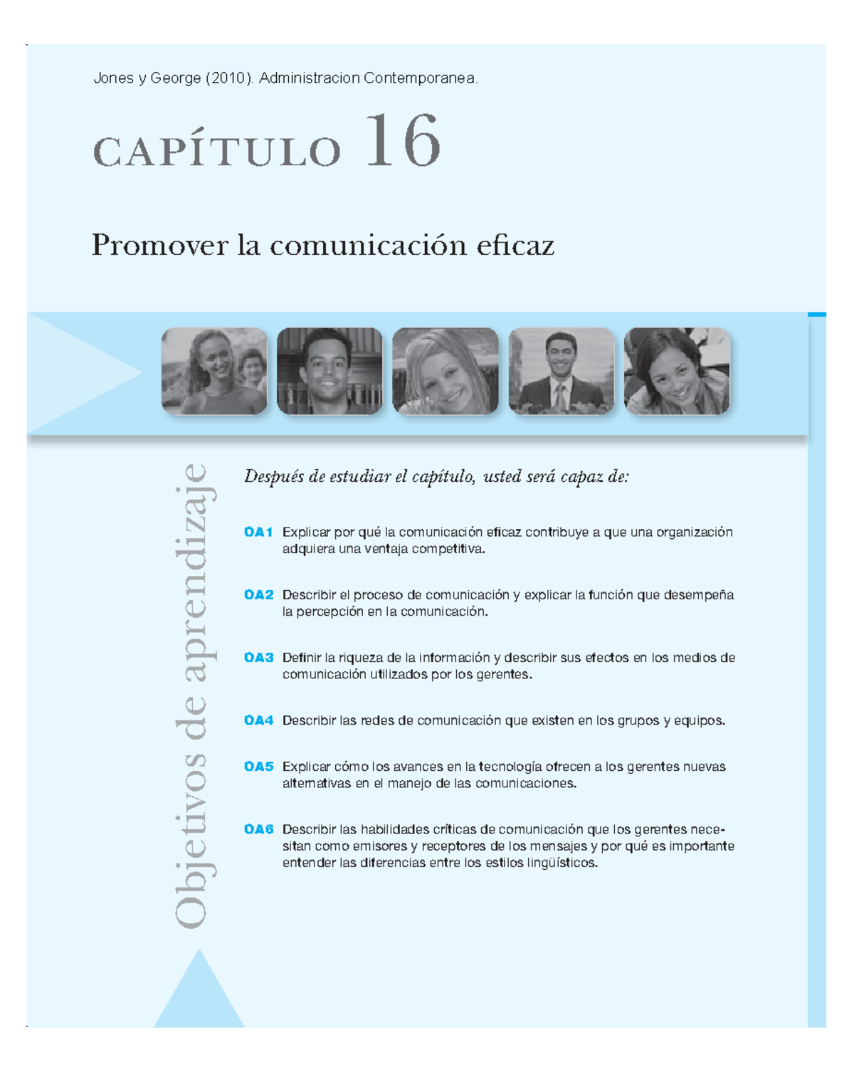 Jones y George - Administracion contemporanea 6ta edicion - Cap 16 - comunicacion - 564 Capítulo ...