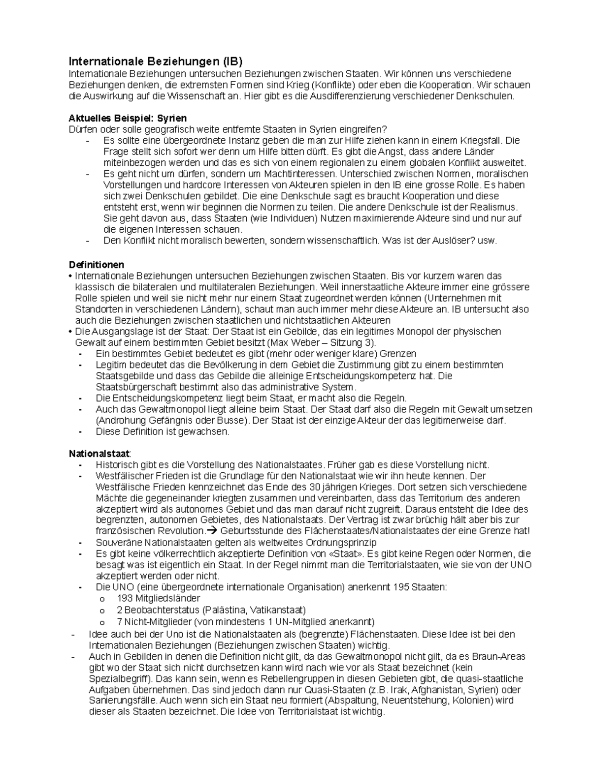 13 Internationale Beziehungen - Wir können uns verschiedene Beziehungen ...
