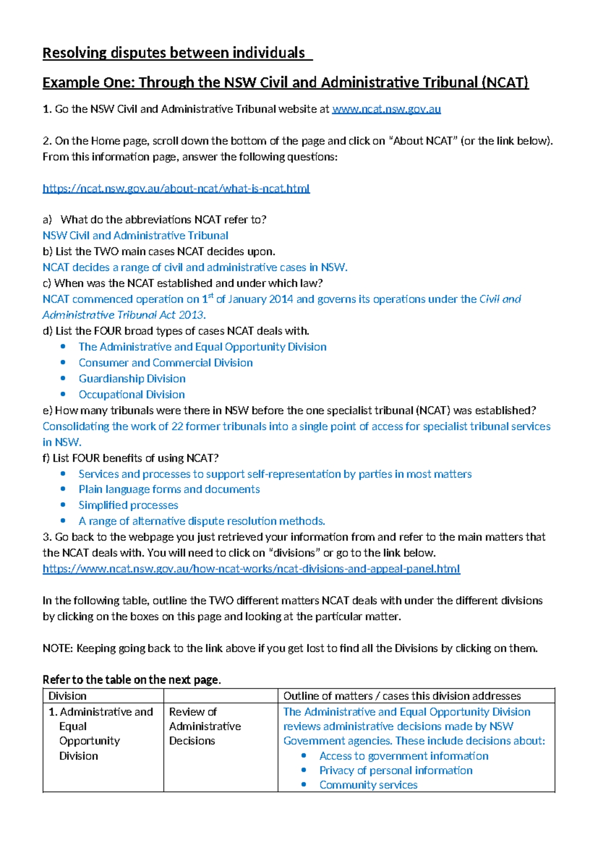 NCAT -NSW Civil and Administrative Tribunal - Go the NSW Civil and ...