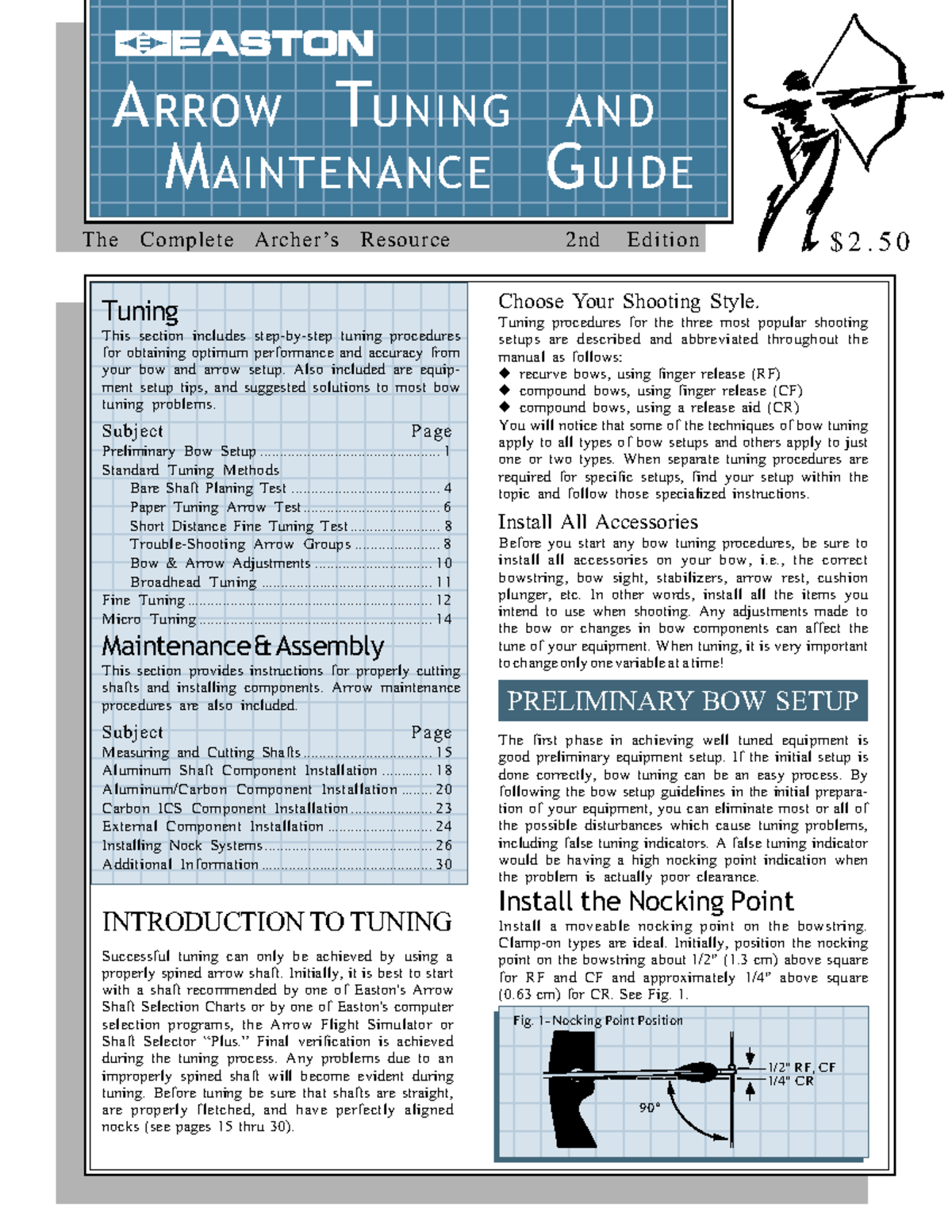 Arrow Tuning and Maintenance Guide - INTRODUCTION TO TUNING Successful ...