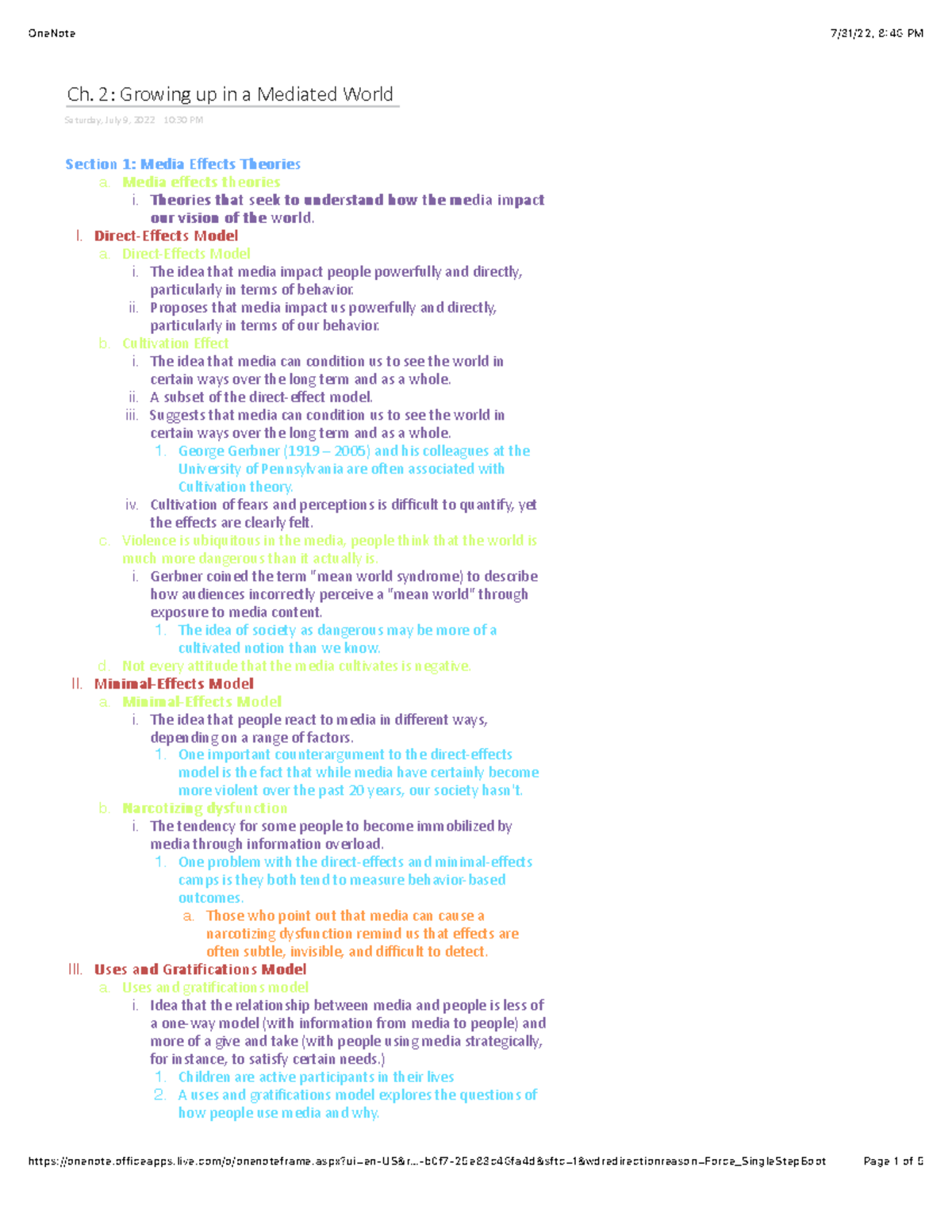 Ch 2 book notes - Ch. 2: Growing up in a Mediated World Saturday, July ...