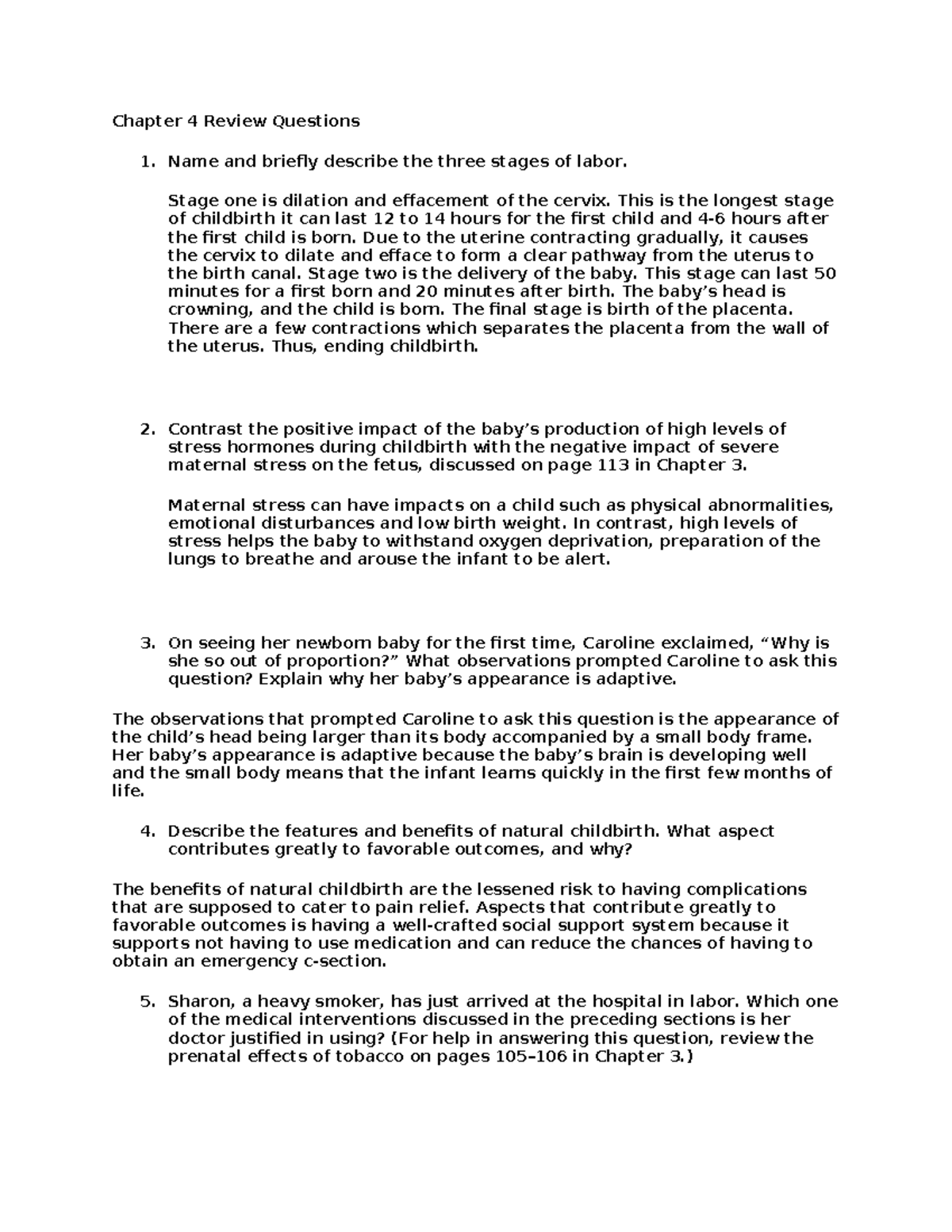 Chapter 4 Review Questions - Chapter 4 Review Questions 1. Name and ...