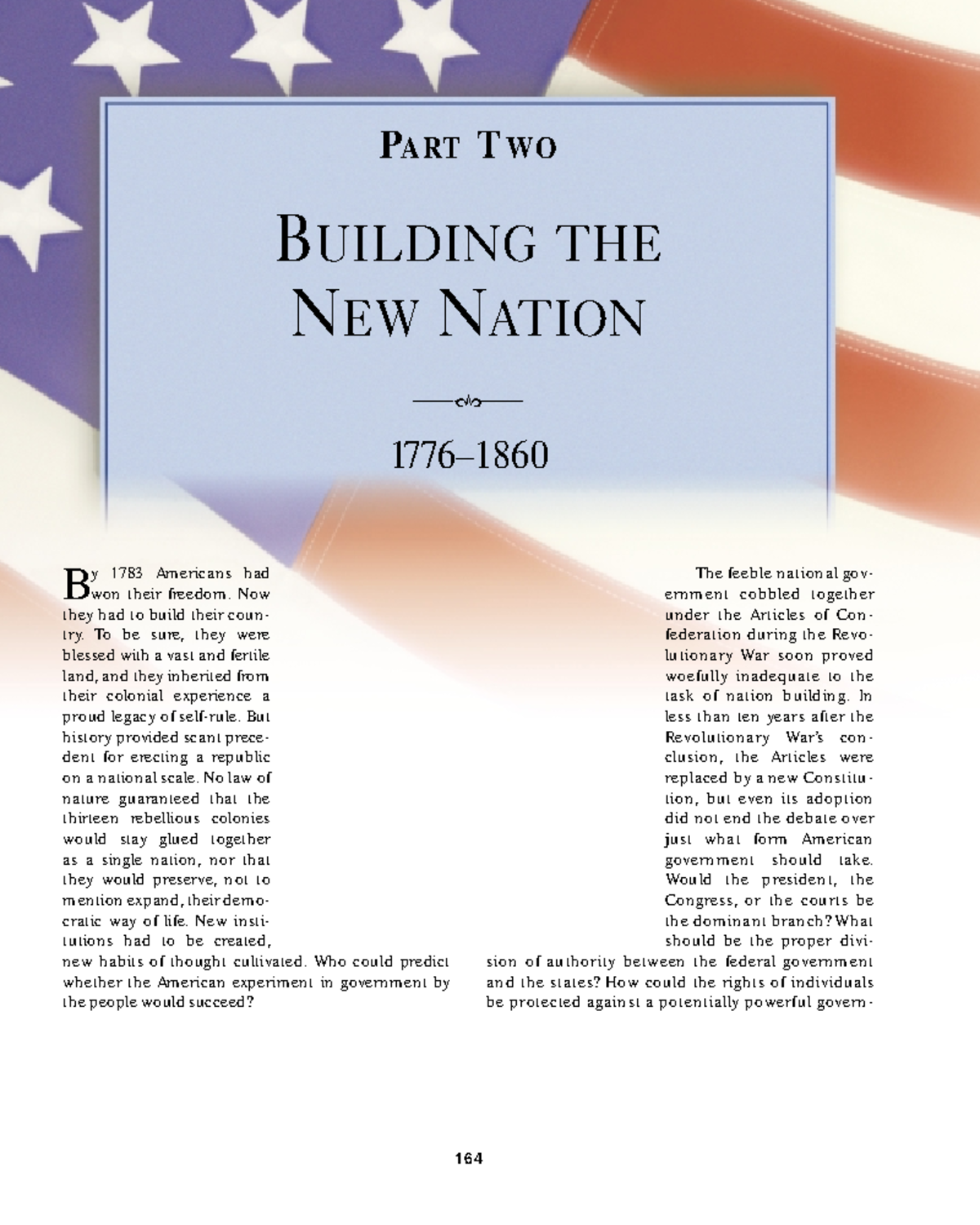 Americanpageantchapter 9 - 164 PART T WO B UILDING THE N EW N ATION ...