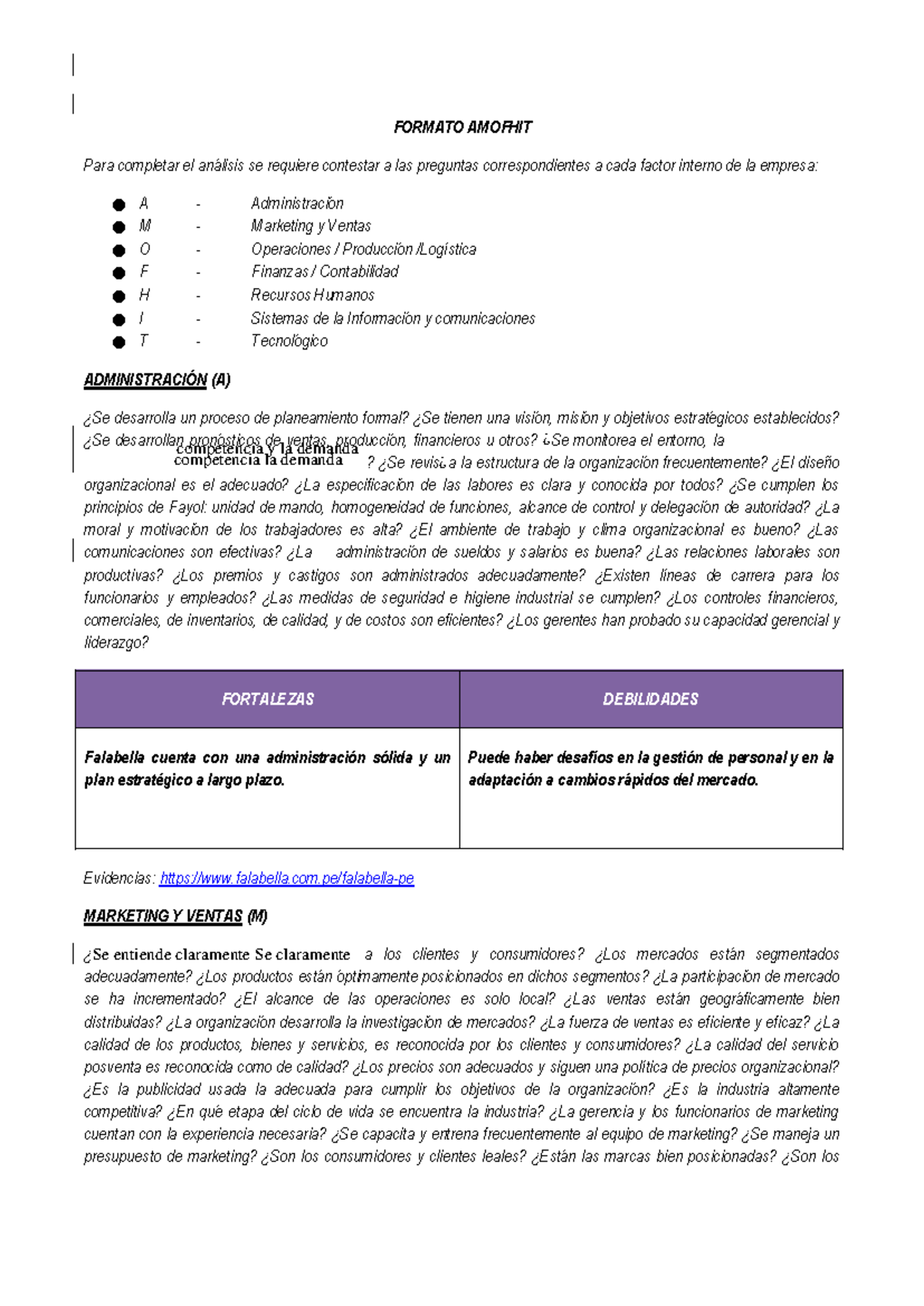 Formato+ Amofhit - ANALISIS - FORMATO AMOFHIT Para completar el ...