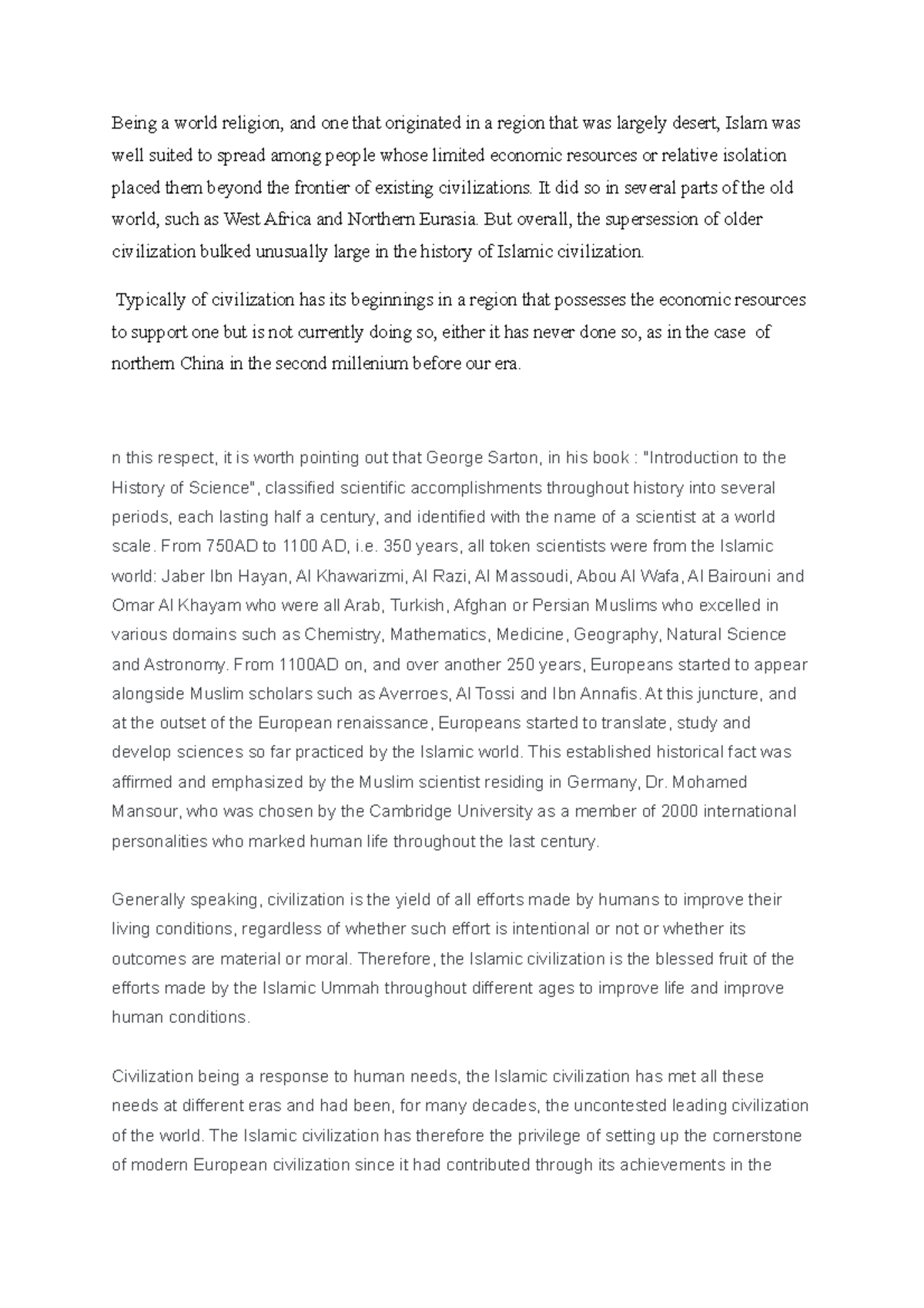 Being in world religion - It did so in several parts of the old world ...