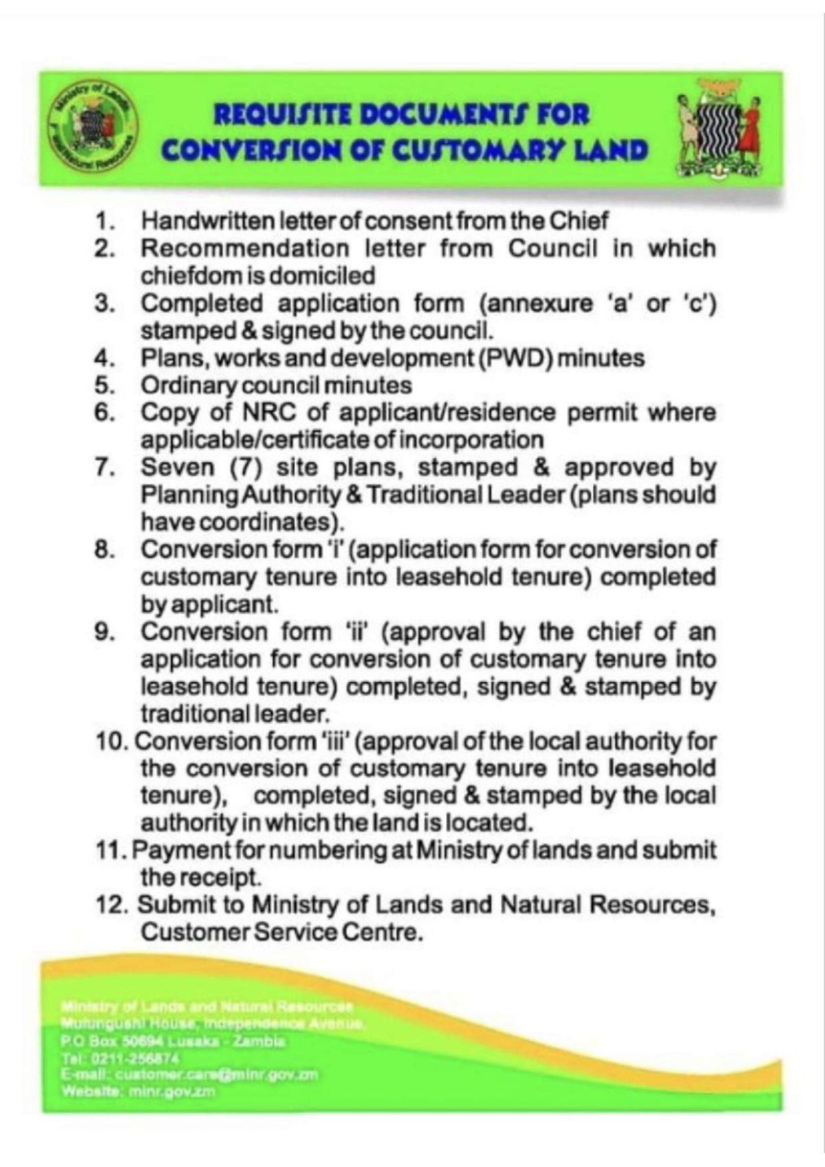 Conversion OF Customary Tenure TO Leasehold Tenure - Law of Contract ...