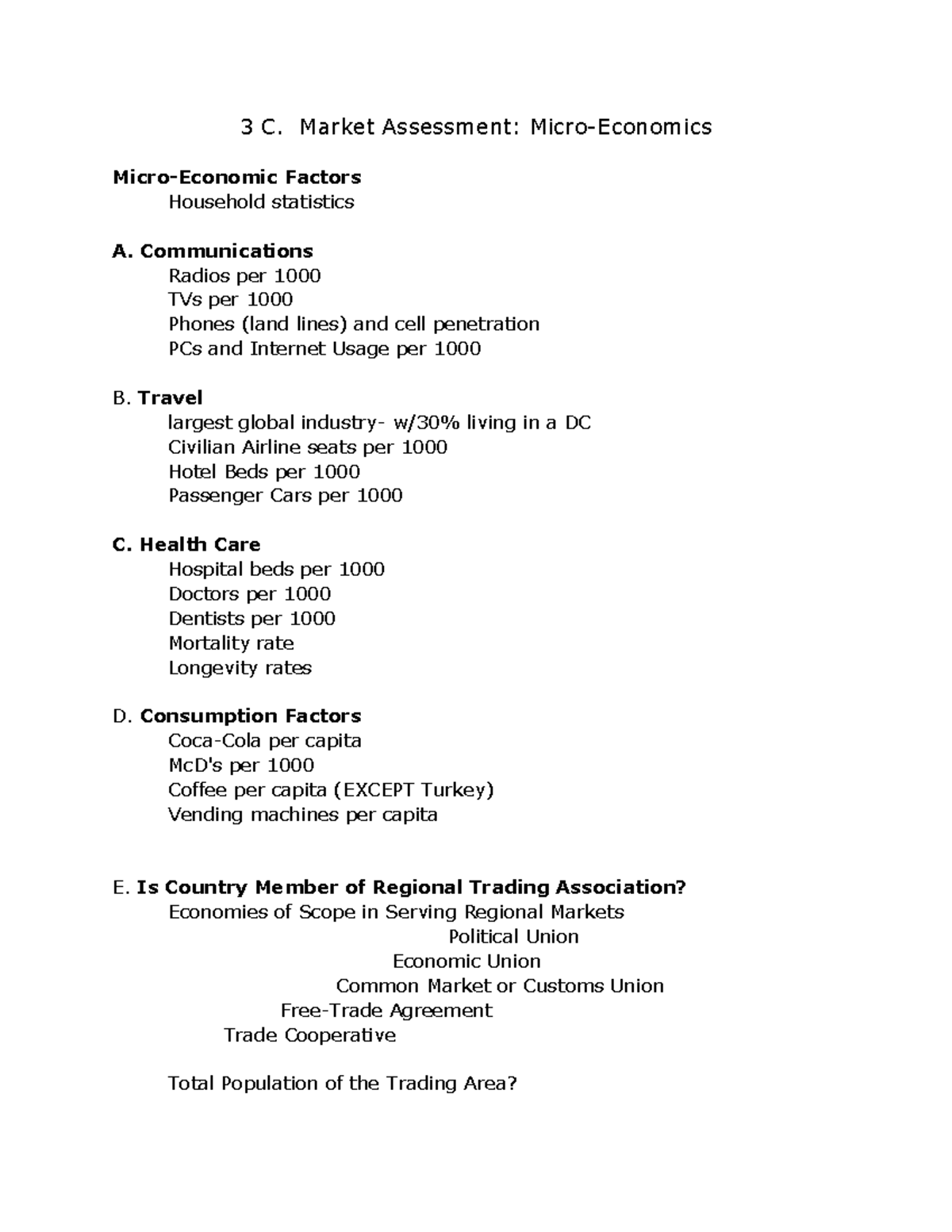 3 C Market Assessment Micro-Economics-1-1 - 3 C. Market Assessment ...