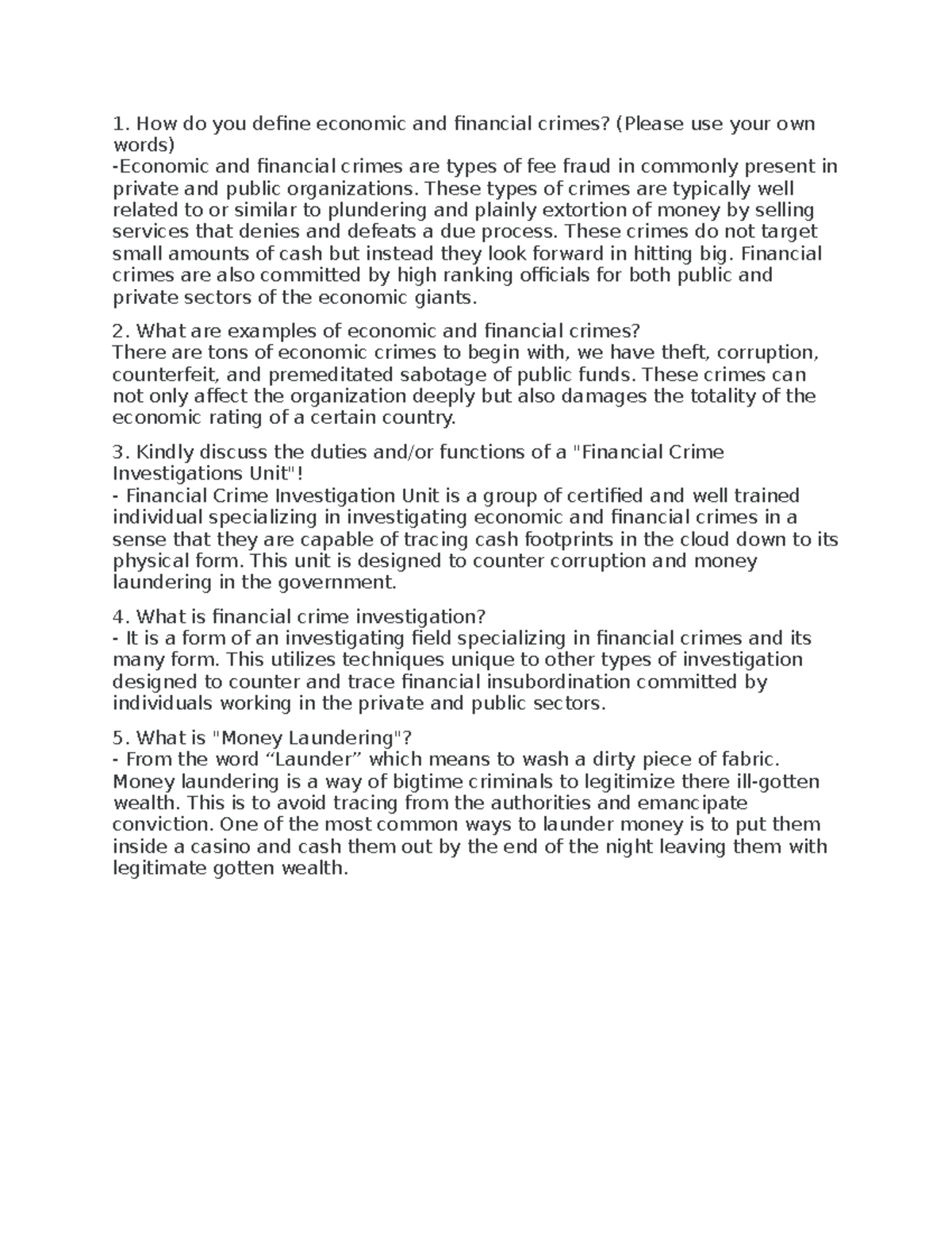 CDI 321 - summary content on Crime detection and investigation - How do ...