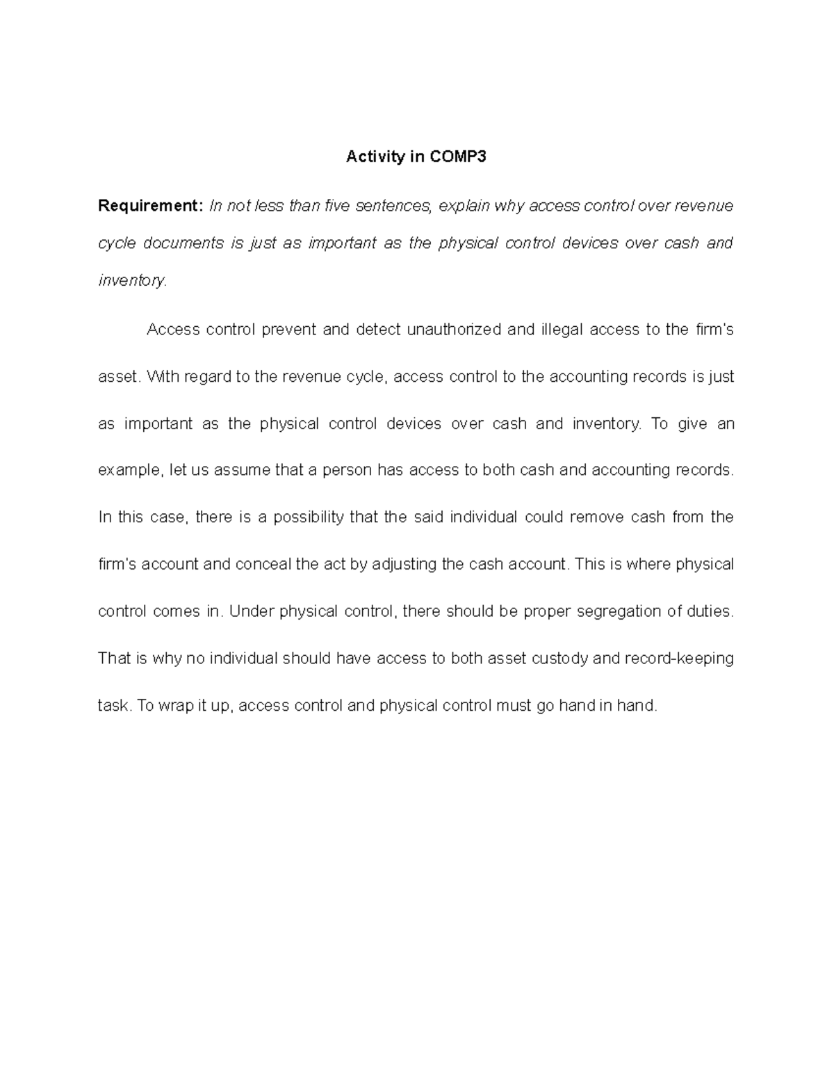 Access- Control - notes notes notes notes - Activity in COMP ...