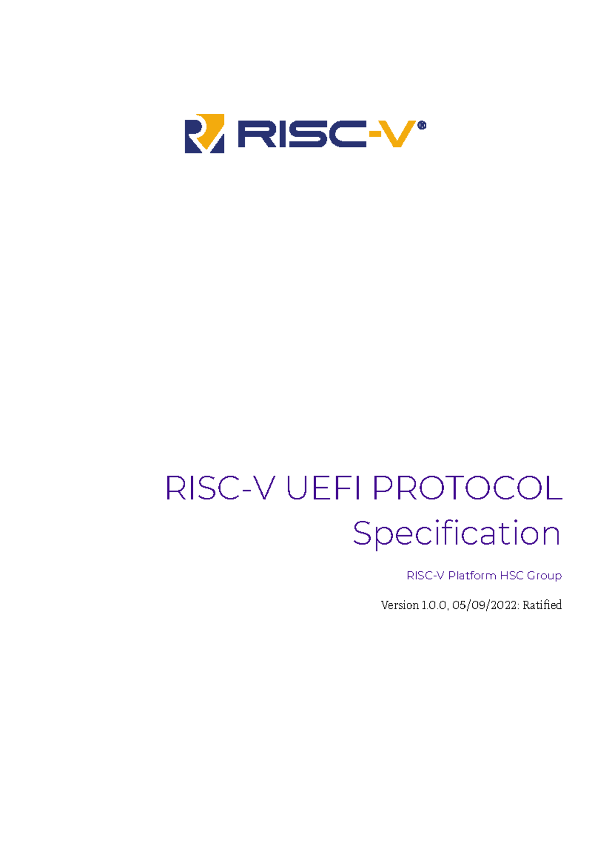 Riscv UEFI Protocol-spec - RISC-V UEFI PROTOCOL Specification RISC-V Platform HSC Group Version ...