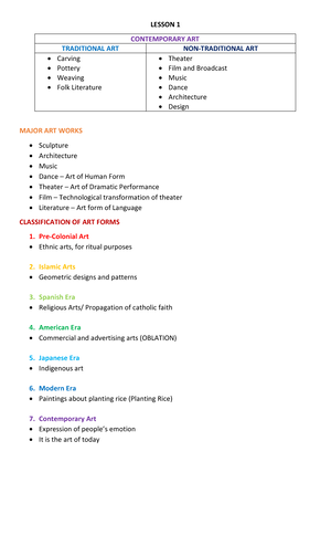 Q2 SHS CPAR Module 5 - Contemporary Philippine Arts from the Regions ...