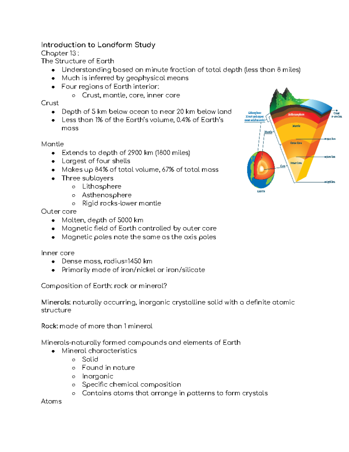 Chapter 13 notes in detail - Introduction to Landform Study Chapter 13 ...
