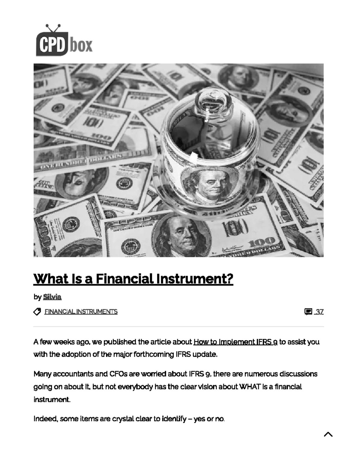 What Is Financial Instrument - Financial accounting 1 - Studocu