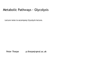 Week 1 Studying metabolism - Week 1 Studying metabolism Learning ...