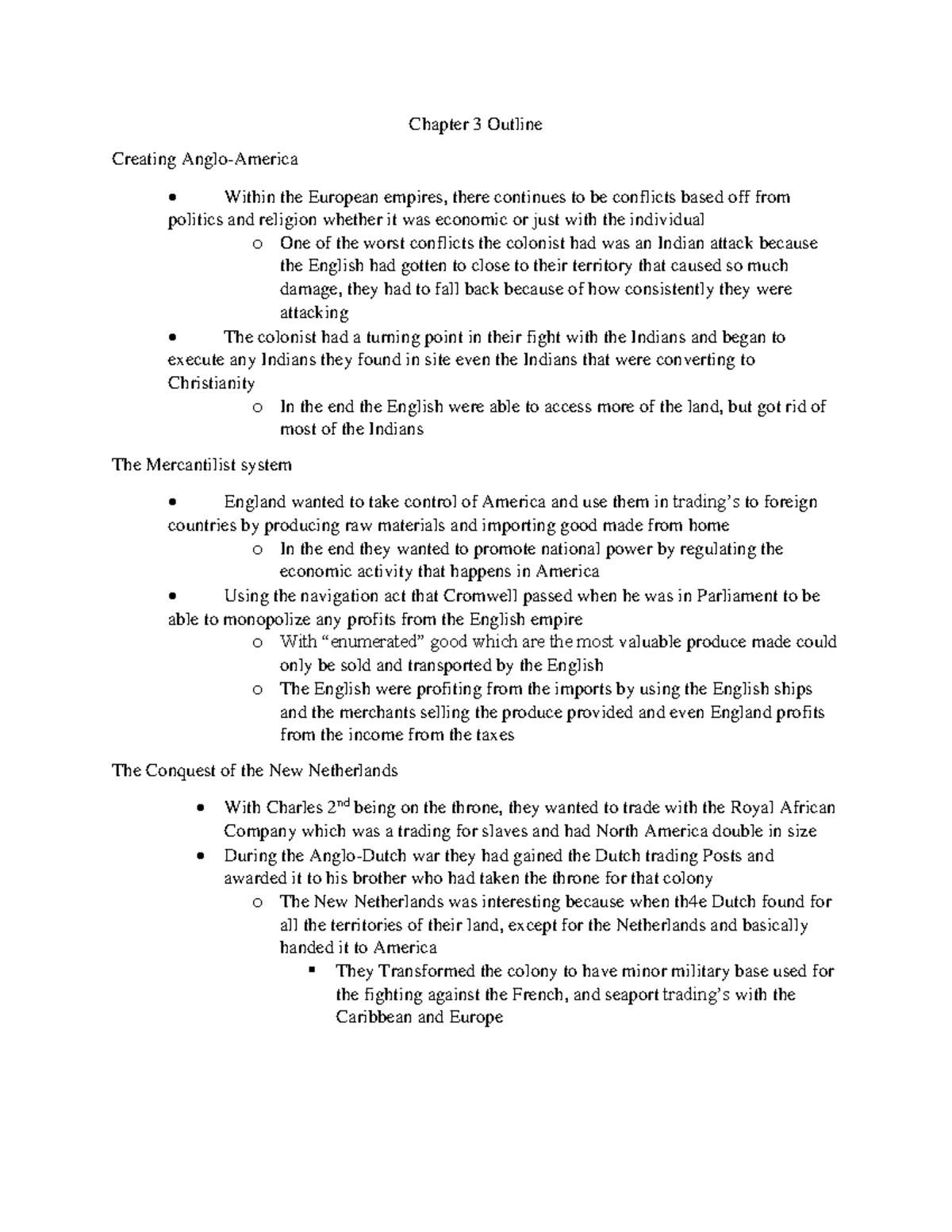 Chapter 3 outline" give me liberty an American history" - Chapter 3 ...