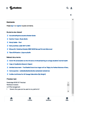 Preparation task - Can help students with task prep - Computer System ...