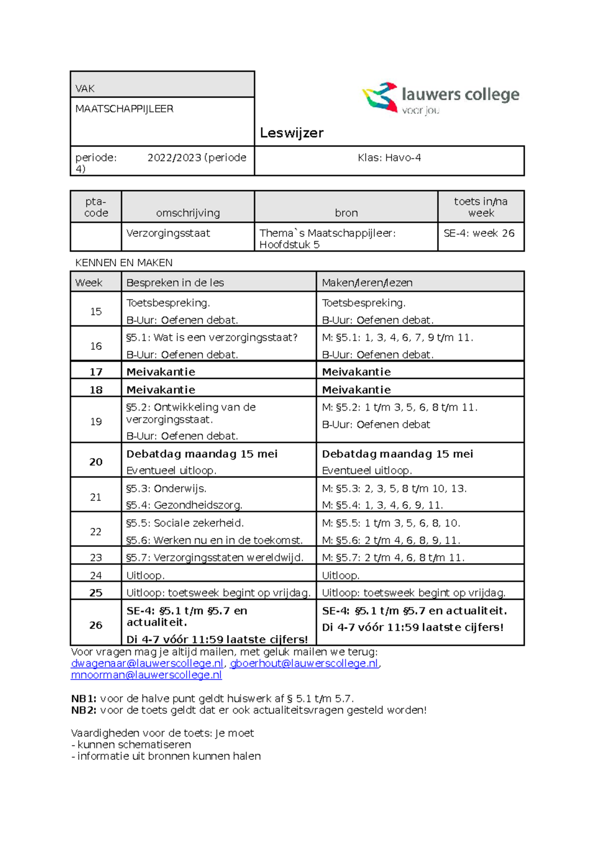 Leswijzer H4-4 - Leeswijzer - VAK Leswijzer MAATSCHAPPIJLEER periode ...