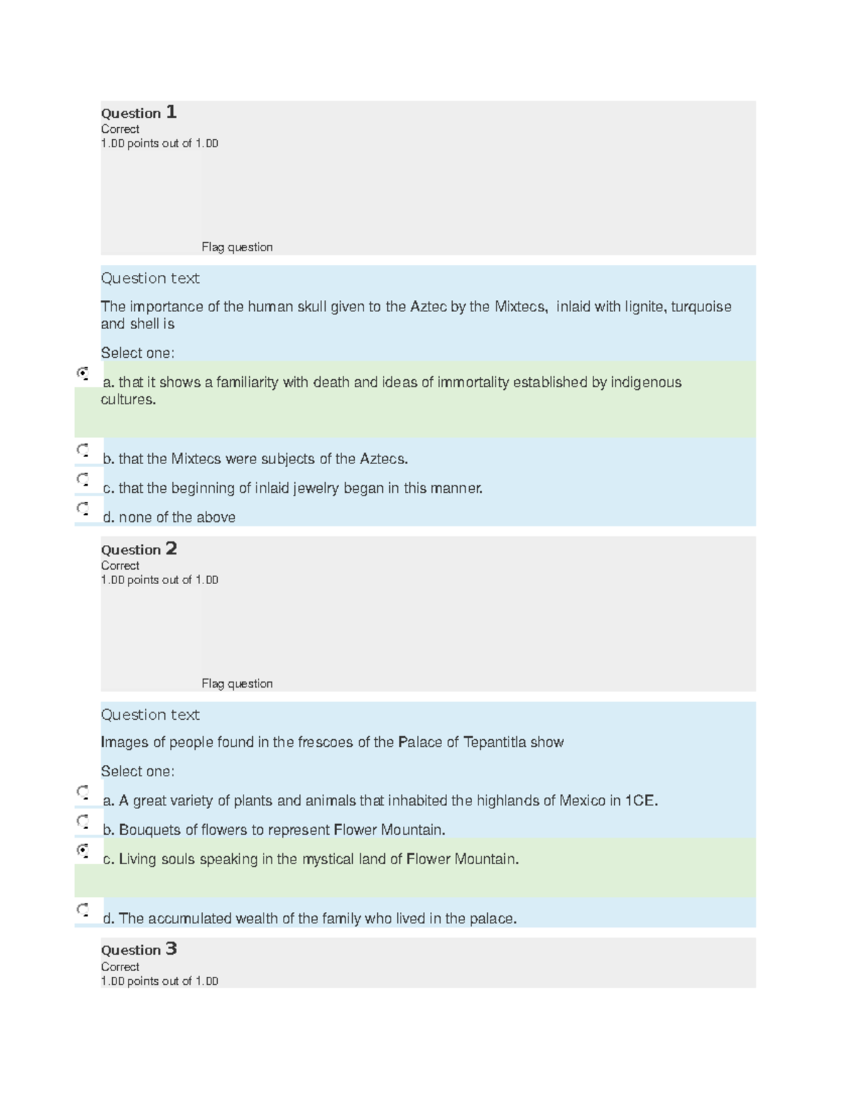 Docx - dodge - Question 1 Correct 1 points out of 1. Flag question ...