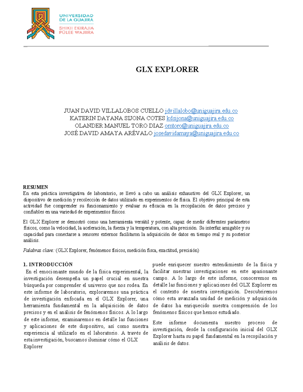 GLX - indice de glx - GLX EXPLORER JUAN DAVID VILLALOBOS CUELLO ...