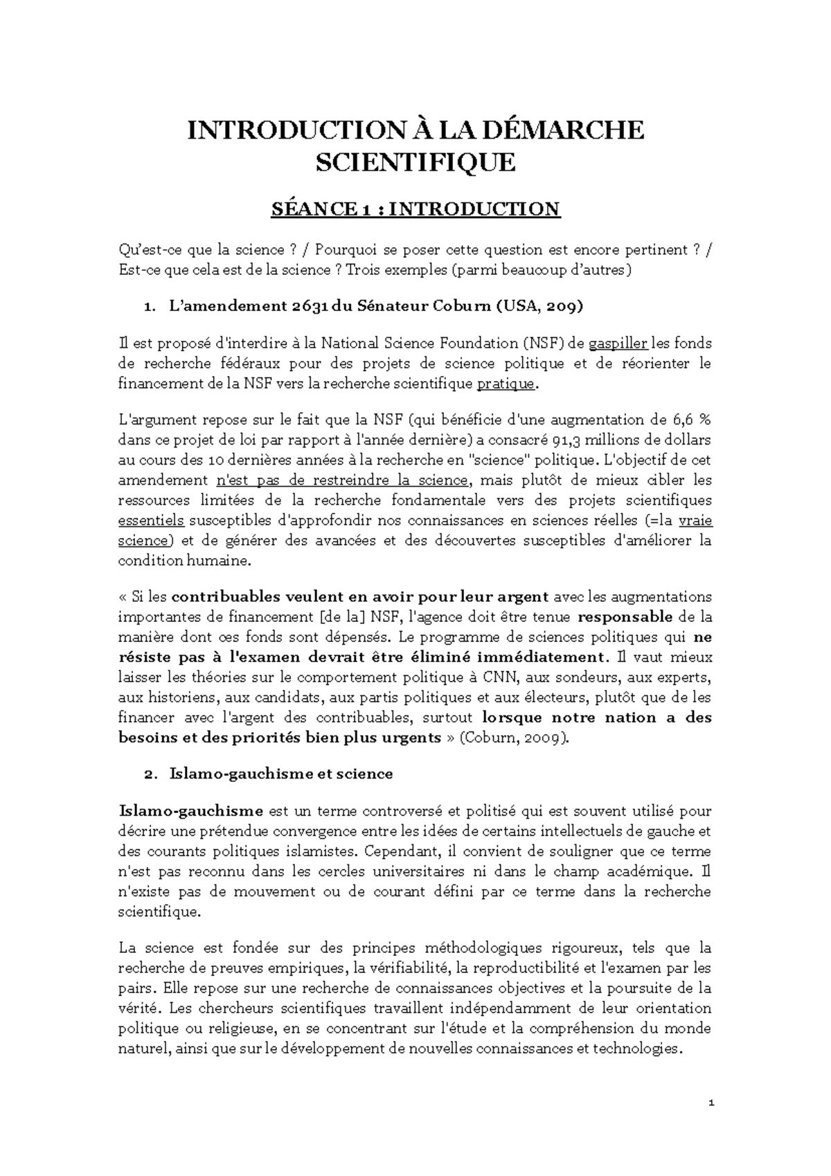 Introduction à la demarche scientifique - UniGE - Studocu