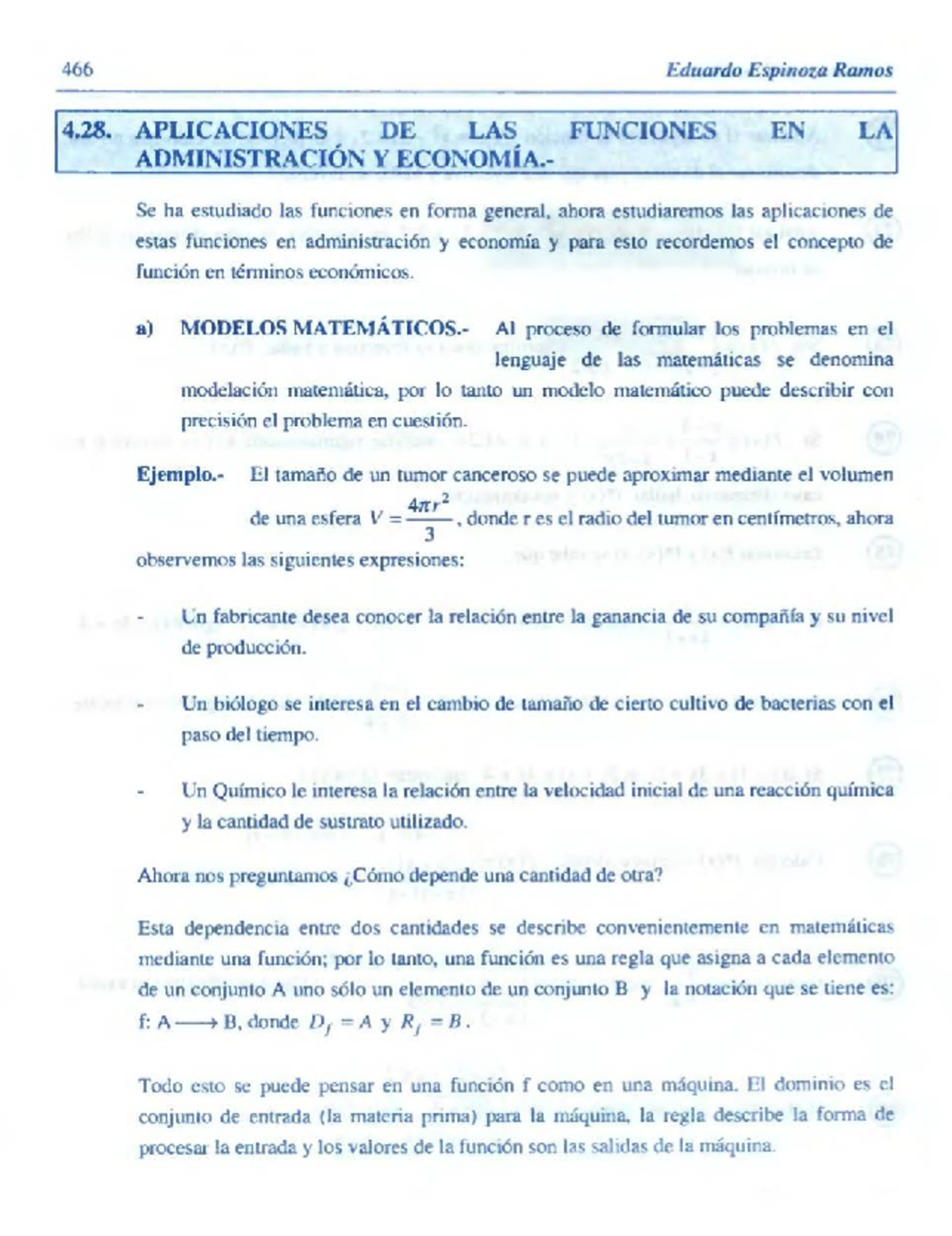 S4b aplicac de func a la econ - 46 6 E du ard o Esp i n o za Ram o s 4 .28. APL IC A C I O N ES ...
