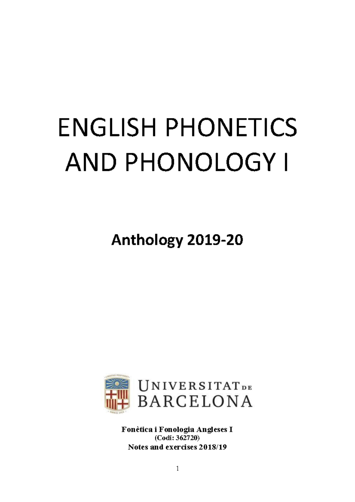Phonetics I Anthology 2019-2020 (print). vowel chart model and ...