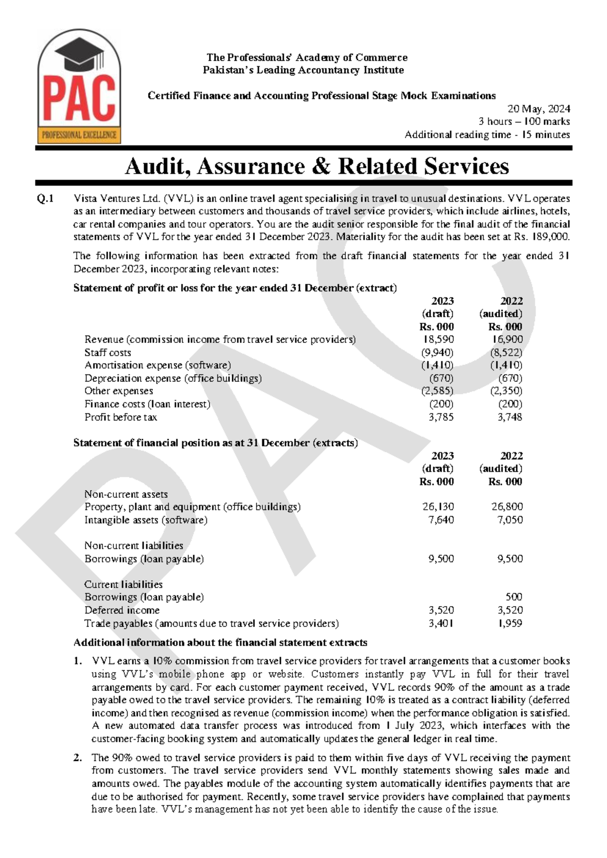 AARS-MOCK-PAC - The Professionals’ Academy of Commerce Pakistan’s ...