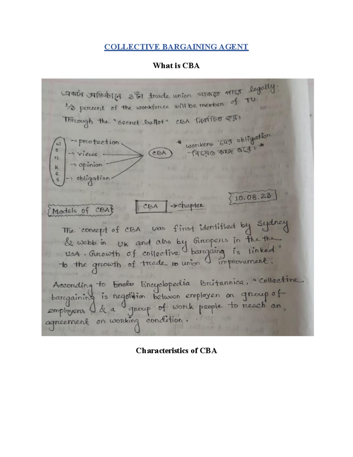 Collective- Bargaining- Agent - COLLECTIVE BARGAINING AGENT What is CBA ...