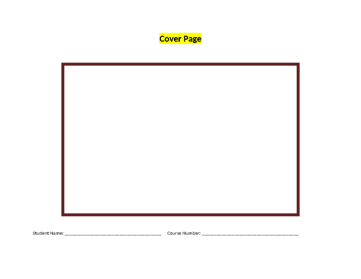 Concept Map Template Without Rubric REV62020 - Cover Page Student Name ...