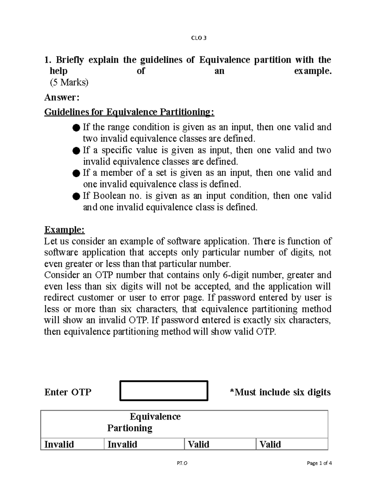 Software Testing - Assignment - CLO 3 Briefly explain the guidelines of ...