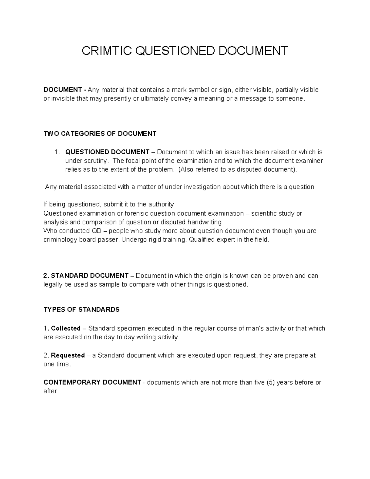 Scribd - Nakakputangina - CRIMTIC QUESTIONED DOCUMENT DOCUMENT - Any ...