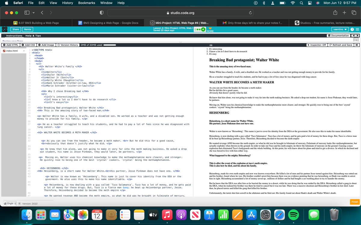 Designing A Web Page #2 - Studocu