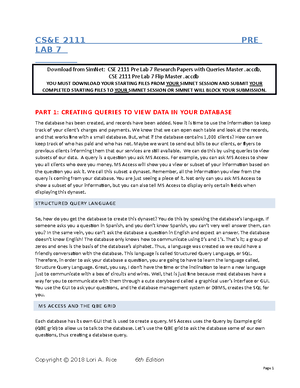Chapter 12 and 13 Notes - CSE 2111 - Studocu
