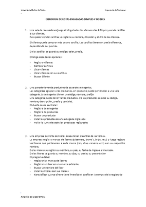02-Recursion - ejercicios propuestos para p´racticas de análisis - TEMA 2 DISEÑO DE ALGORITMOS ...